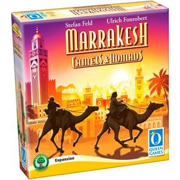Queen Games Spiel, Strategiespiel Marrakesh Camels & Nomads Erweiterung, Made in Europe, bunt