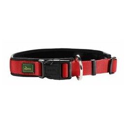 Hunter Hundehalsband Vario Plus Größe: M, rot/schwarz