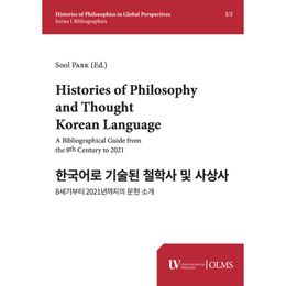 Histories of Philosophy and Thought in Korean Language - Sool Park, Kartoniert (TB)