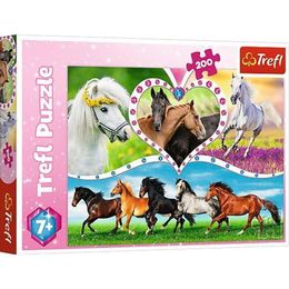 Trefl Puzzle 200 Schöne Pferde
