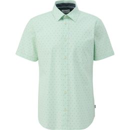 s.Oliver Freizeithemd, Slim Fit, Kent-Kragen, für Herren, grün, XL