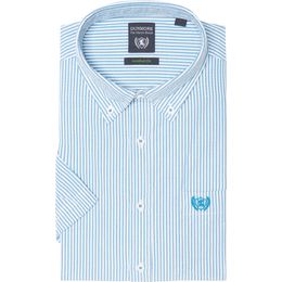 DUNMORE Businesshemd, Comfort-Fit, Langarm, Button-Down-Kragen, für Herren, blau, S