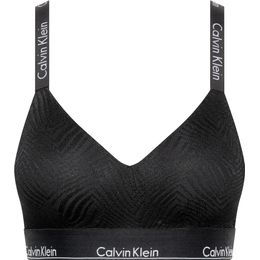Calvin Klein Bustier, Logo-Unterbrustband, für Damen, schwarz, S