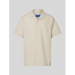 Jack & Jones Freizeithemd mit Knopfleiste in beige