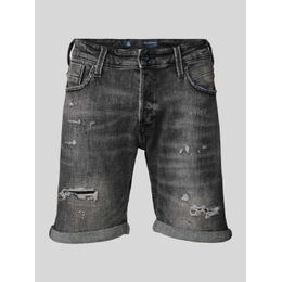 Jack & Jones Regular Fit Jeansshorts im Used-Look