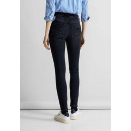 Street One Slim-fit-Jeans High Waist, blau
