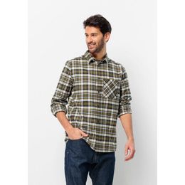 Jack Wolfskin Flanellhemd BERGWEG SHIRT M, grün