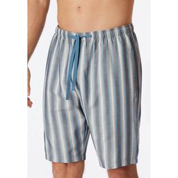 Schiesser Loungepants "Mix+Relax" (1-tlg) praktische Seitentaschen, gestreift, blau|grau