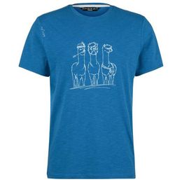 Chillaz - Alpaca Gang Bergfreunde - T-Shirt Gr XS blau