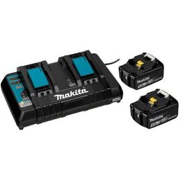 Makita Energy Kit 197629-2 2x BL1850B + DC18RD