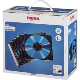 1x100 Hama CD-Leerhülle Slimpack schwarz 51270