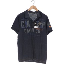 CAMP DAVID Herren Poloshirt, marineblau, Gr. 54