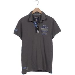 CAMP DAVID Herren Poloshirt, grau, Gr. 48