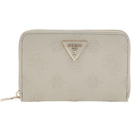 Guess Brieftasche, Reißverschluss, Emblem, für Damen, beige