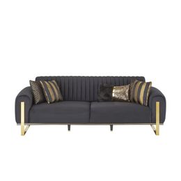 Höffner Sofa Singapur ¦ schwarz ¦ Maße (cm): B: 238 H: 80 T: 95