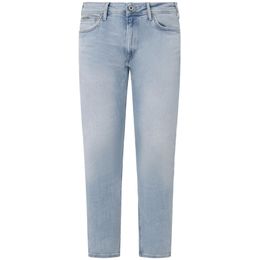 Tapered-fit-Jeans Pepe Jeans "TAPERED JEANS" Gr. 33, Länge 32, blau (light used pf3) Herren Jeans Tapered-Jeans