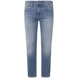 Skinny-fit-Jeans Pepe Jeans "SKINNY JEANS" Gr. 34, Länge 34, blau (light used powerfle) Herren Jeans Skinny-Jeans