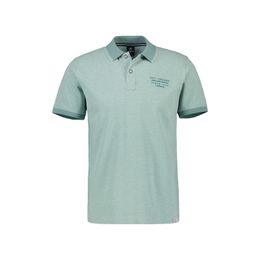 Lerros Herren Lerros Poloshirt &raquo;Lerros Poloshirt in Melange Optik&laquo; blau 6XL