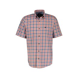 Lerros Kurzarmhemd &raquo;Kariertes Herren Kurzarmhemd&laquo; DEEP CORAL RED 3XL - Normalgr&ouml;&szlig;en Normalgr&ouml;&szlig;en 3XL Sommerliches Karomuster