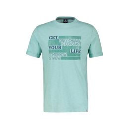 Lerros T-Shirt »T-Shirt mit modischem Print« COASTAL SEA BLUE L L T-Shirt mit Print