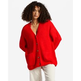Billabong Cardigan »So Chill« Rad Red L L Material: Mischgewebe aus Modacryl, Nylon und...