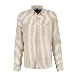 Lerros Langarmhemd &raquo;Gestreiftes Langarmhemd in Leinenmischung&laquo; LIGHT DUNE BEIGE M - Normalgr&ouml;&szlig;en Normalgr&ouml;&szlig;en M Modisches Streifenmuster