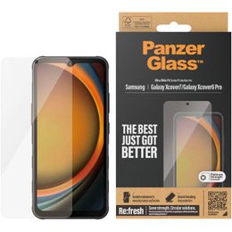 PanzerGlass Screen Protector für Samsung Galaxy Xcover7, Displayschutzfolie, Displayschutz, Bildschirmschutz, kratz & stoßfest, einfaches Anbringen, weiß