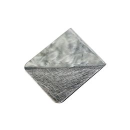 DeMarie Brosche Aluminium gebürstet + gewolkt, grau