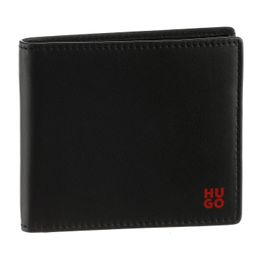 Hugo Geldbörse Tibby_4 cc coin, Wallet, Geldbeutel, zertifiziertes Leder (Leather Working Group), schwarz