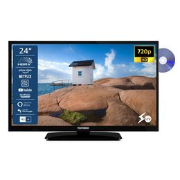 Telefunken XH24SN550MVD 24 Zoll Fernseher/Smart TV (HD Ready, 12 Volt, DVD-Player) - 6 Monate HD+ in