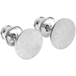 modabilé Paar Ohrstecker Schmuck Geschenk Silber 925 Ohrringe Circle Kreis rund (inkl. Putztuch), silberfarben