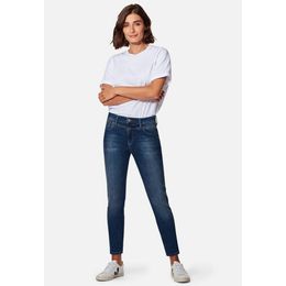 Mavi Skinny-fit-Jeans // Label-Detail Modell "Sophie" Schmale Jeans, blau