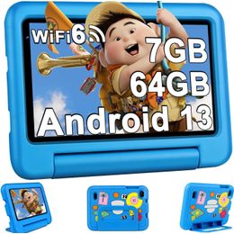Oangcc 2024 Fur kinder Mit Wi-Fi 6 Bluetooth 5.0 GMS-Zertifizierung Tablet (7"