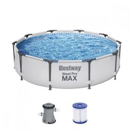 Bestway Pool Bestway 56408 Frame Pool Steel Pro Set mit Filterpumpe 305 x 76 cm