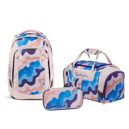 Satch Schulranzen Schulrucksack-Set MATCH Candy Clouds 3-teilig (3-teilig)