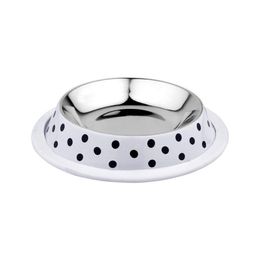 DUVO+ Futterbehälter Hundenapf Deco Fix Dots weiß