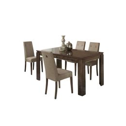 JVmoebel Esszimmer-Set, Esstisch 4x Stuhl Garnitur Küchen Stühle Gruppe Tisch Neu Set 5tlg.