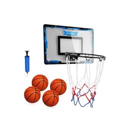 BlingBin Basketballkorb Mini Basketballkorb Zimmer mit 4 Basketball (1er Set