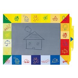 goki Zaubertafel Zaubertafel Schreibtafel 27x19 cm ab 2 Jahre Pappe mit Stift