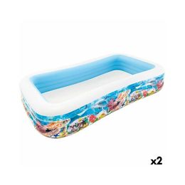 Intex Planschbecken Aufblasbares Planschbecken für Kinder Intex Tropical 305 x 56 x 183 c