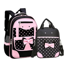 Fivejoy Daypack Schultasche plus Seesack mit Trolley für Mädchen von 6-12 Jahren (1-tlg)