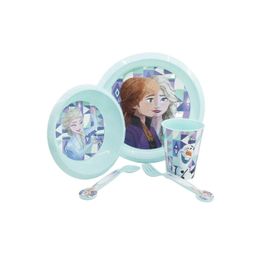 Disney Kindergeschirr-Set Disney Die Eiskönigin Elsa Kinder Geschirr-Set 5 teilig (5-tlg)