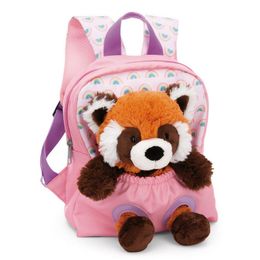 Nici Plüschfigur Nici 49853 Rucksack mit Plüschtier 21x26cm Roter Panda 25cm