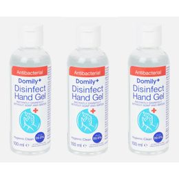 Spectrum Handgel 3er Set Domily antibakterielles Desinfektions-Handgel