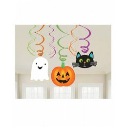 Horror-Shop Dekoobjekt Happy Halloween Swirls als Dekoration