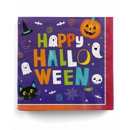 Horror-Shop Papierserviette Kinderfreundliche Halloween Sevietten 16 Stück