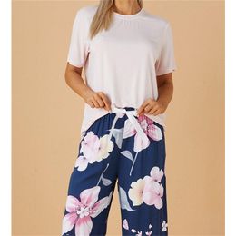AFAZ New Trading UG Pyjama Bequemes Pyjama-Set mit kurzen Ärmeln und weitem Bein