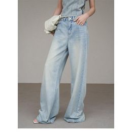 AFAZ New Trading UG Palazzohose Damen-Jeans mit weitem Bein für Frühling und Sommer