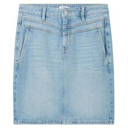 Tom Tailor Damen Jeans Rock, blau, Uni, Gr. 36