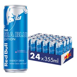Red Bull Energy Drink Sea Blue Edition Juneberry 0,355 Liter Dose, 24er Pack